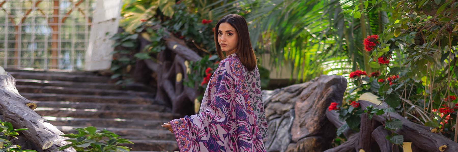 Aafreen Digital Printed Cambric Pret Collection– FarinaZ